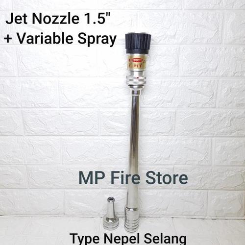 Jual LIMITED FIRE JET NOZZLE 1.5 in NEPEL SELANG PEMADAM ALUMINIUM ...