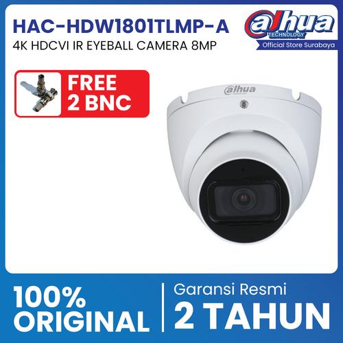 Jual Dahua HAC-HDW1801TLMP-A : 4K HDCVI IR EYEBALL CAMERA 8MP - Kota ...