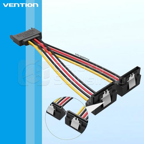 Jual VENTION KDB POWER SATA 15PIN MALE to 2 FEMALE 15PIN Converter ...