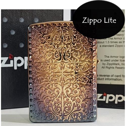 Jual Zippo Original Armor Bordir Oxidized Mosaic Armor Logo 2 sisi ...