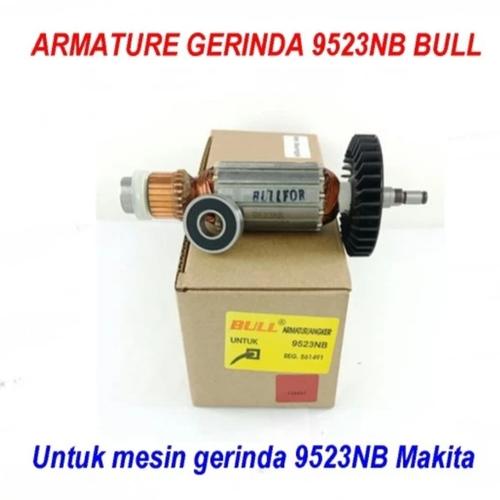 Jual ARMATURE MAKITA 9523NB ANGKER ROTOR MESIN GERINDA MAKITA 9523 NB ...