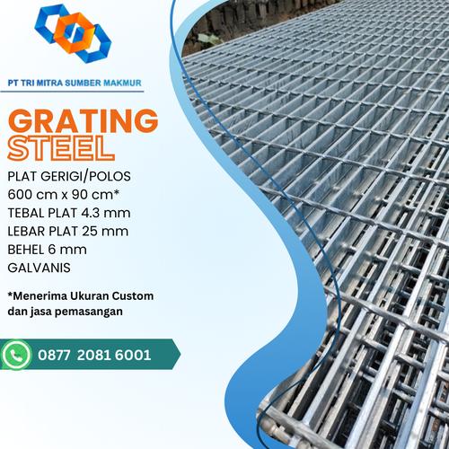 Jual GRATING STEEL GALVANIZ 90 X 600 CM CARBON STEEL - Kab. Bogor - PT ...
