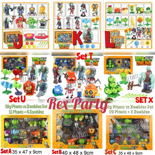 Jual Plants Vs Zombies Set Besar/Big Size Plants Vs Zombies/Plant Vs ...