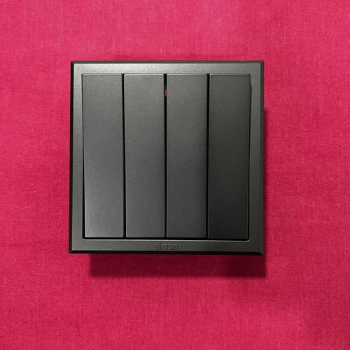 Jual SAKLAR SIMON E3 BLACKDOOF 4 GANG BLACK SIMON SAKLAR QUARTET ...