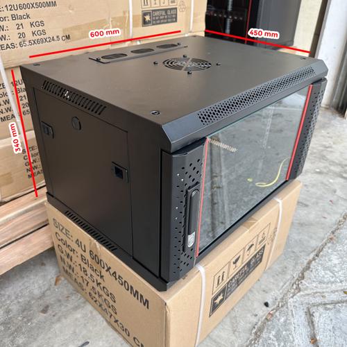 Jual wallmount rack 6u single door depth 450mm ( invoice ) - Jakarta ...