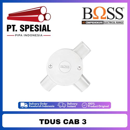 Jual T-dus / t-dos BOSS cabang 3 warna putih 20mm - Jakarta Barat ...