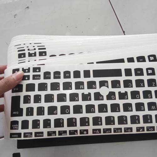 Jual stiker keyboard layout English US Black - Kota Depok ...