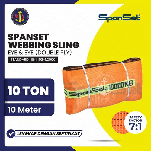 Jual Webbing Sling Spanset 10 Ton x 10 Meter // Mjmarine - Kota ...
