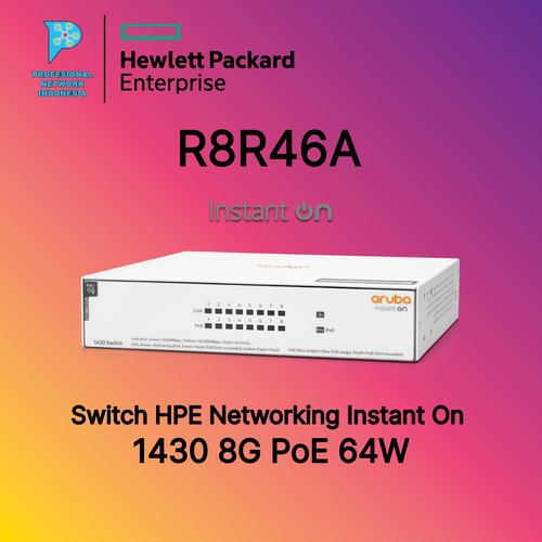 Promo R8R46A Aruba Instant On 1430 8G Class4 PoE 64W Switch Cicil 0% 3x ...