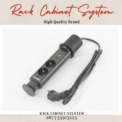 Jual Indorack colokan tanam meja power socket P02C-PDU Power Socket ...