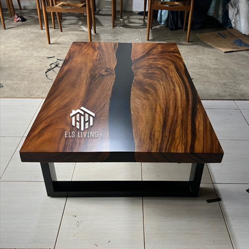 Jual Meja Resin River Hitam Kayu Trembesi Coffee Table - Kab. Jepara ...