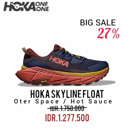 Jual HOKA SKYLINE FOAT X OUTER SPACE / HOT SAUCE TRAIL RUNNING SHOES ...