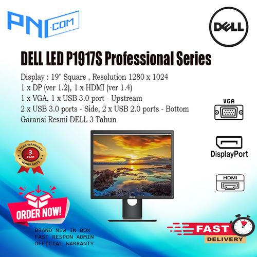 Jual DELL LED P1917S ( 19 Inch ) Professional Square Monitor - Jakarta ...
