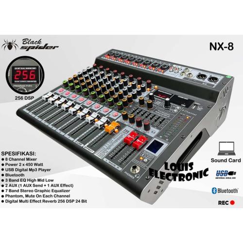Jual Power Mixer Black Spider NX8 NX 8 NX-8 8 Channel ORIGINAL - Kota ...