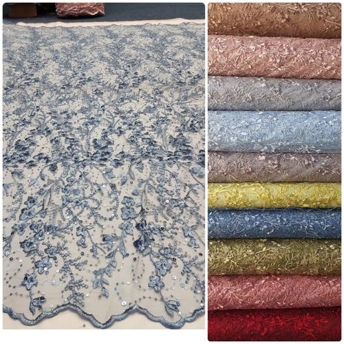 Jual Kain tile bordir Bahan tulle korea Brokat bordir Kain tulle motif ...