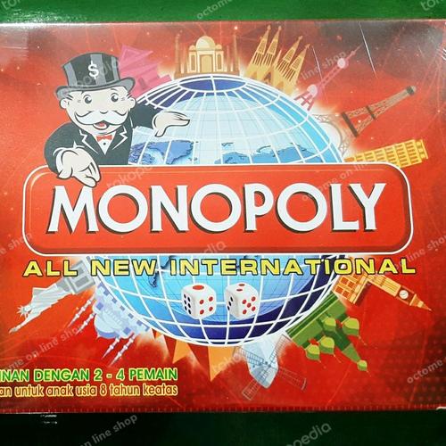 Jual mainan monopoli monopoly 4 in 1 dadu , catur , uang besar dobel ...