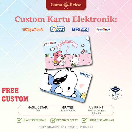 Jual ( SEHARI JADI )Custom Kartu Emoney SANRIO/Emoney Flazz Brizzi ...