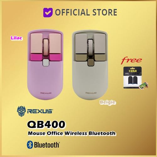 Jual Rexus QB400 Mouse Office Wireless Bluetooth QB 400 - Lilac ...