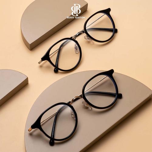 Promo Kacamata Anti Radiasi Bluechromic Pria Wanita Frame Bulat ...