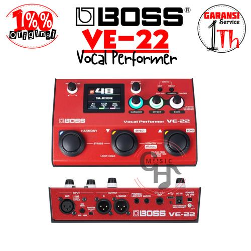 Jual Boss VE-22 Vocal Effects Pedal with Mic Preamp Boss VE22 Original ...
