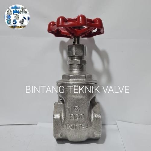 Jual GATE VALVE KITZ STAINLESS 1 1/2" INCH DN40 JIS 10K SS304 STAINLESS ...