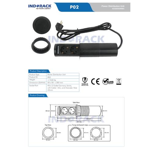 Jual INDORACK power socket-colokan tanam meja-stop kontak-stop kontak ...