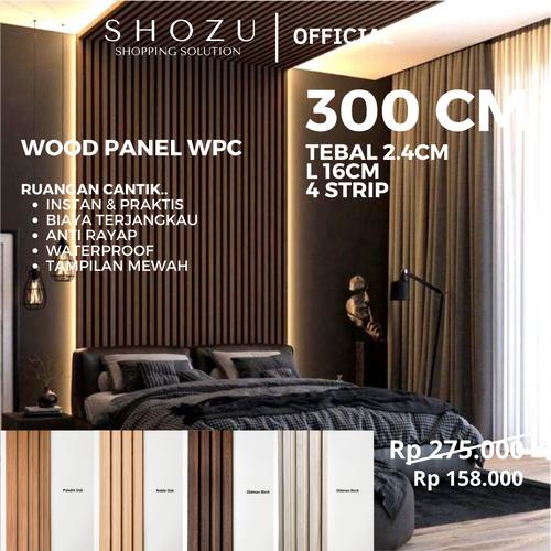Jual WOOD PANEL 3D WPC Wallpanel PVC Kayu Partisi Panel Dinding 3M|24MM ...