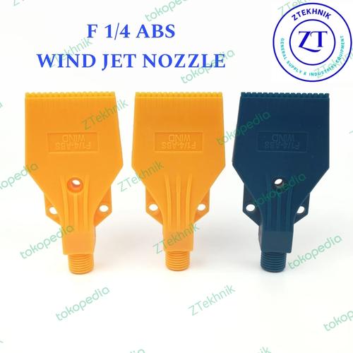Jual WindJet Compressed Air Nozzle / Air Blowing Flat Jet Nozzle ABS 1/ ...