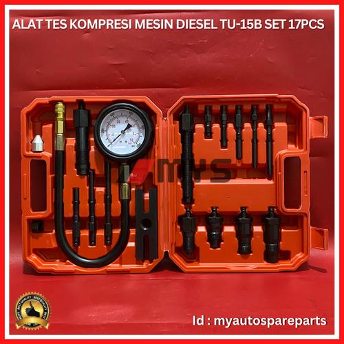 Jual TES KOMPRESI MESIN DIESEL TU-15B CAR CYLINDER PRESSURE GAUGE TOOL ...