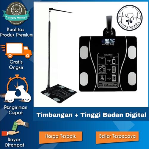Jual Timbangan Plus Pengukur Tinggi Badan Digital Weight And Height ...