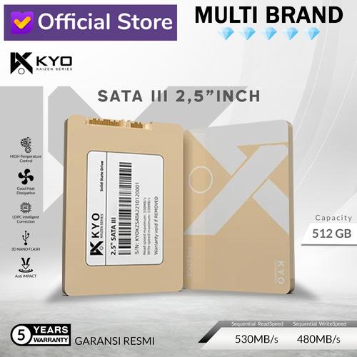 Jual SSD 512GB KYO KAIZEN PRESTIGE SATA III 2.5" 6GB/S GARANSI RESMI 5 ...