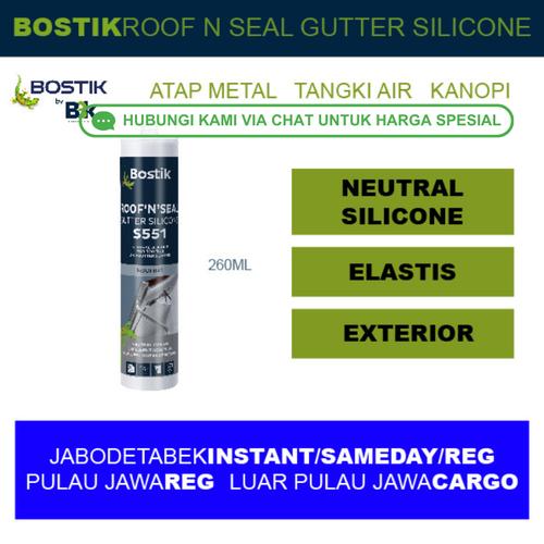 Jual Sealent Bostik Silicone Roof & Gutter S551 silikone atap metal CLEAR - Jakarta Utara ...