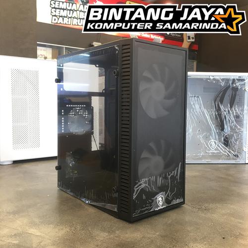 Jual Casing PC Vurrion Nebula TG M-ATX + 3 Fans - Black - Kota Samarinda - Bintang Jaya Komputer ...