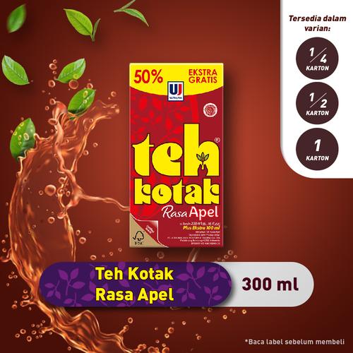 Promo Teh Kotak Rasa Apple 300 ml - 1/4 ctn (6 pcs) - Jakarta Pusat ...