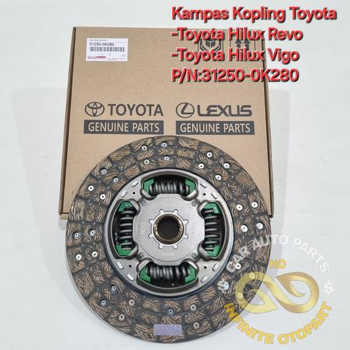 Jual PLAT KAMPAS KOPLING CLUTCH DISC TOYOTA HILUX VIGO HILUX REVO 3.0 ...