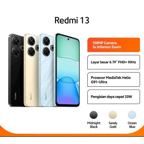 Jual REDMI 13 8GB RAM+128GB ROM GARANSI RESMI - Ocean Blue - Kab ...