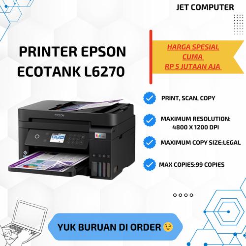 Jual Epson EcoTank L6270 A4 Wi-Fi Duplex All-in-One Ink Tank Printer with ADF - Kota Semarang ...