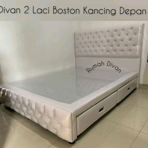 Jual Divan Dipan Tempat Tidur 2 Laci Boston Motif Kancing Depan uk ...