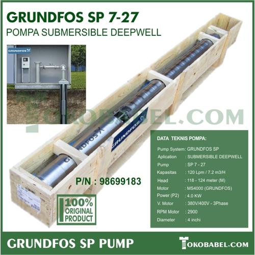 Jual Pompa Submersible Grundfos SP 7-27 4KW - Jakarta Barat ...