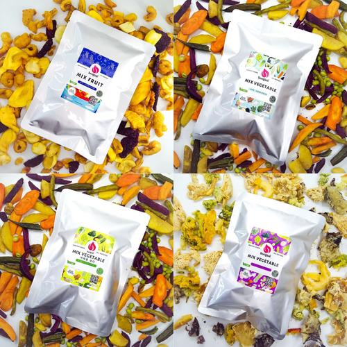 Jual KERIPIK BUAH & SAYUR PREMIUM KEMASAN 75 GRAM - MIX SAYUR GURIH ...