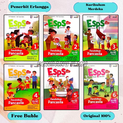 Jual Esps Pendidikan Pancasila Revisi SD Kelas 1 2 3 4 5 6 Kurikulum Merdeka Penerbit Erlangga ...
