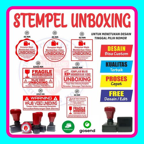 Jual TERKINI STEMPEL CUSTOM STEMPEL PACKING, STEMPEL UNBOXING, STEMPEL ...