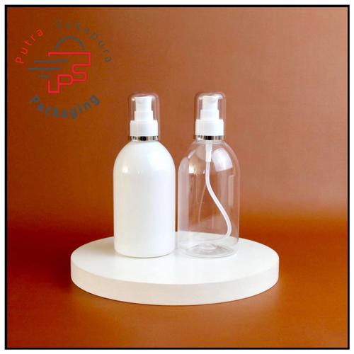 Jual botol treatment pump 250ml oval/botol pump treatment 250ml luxury ...