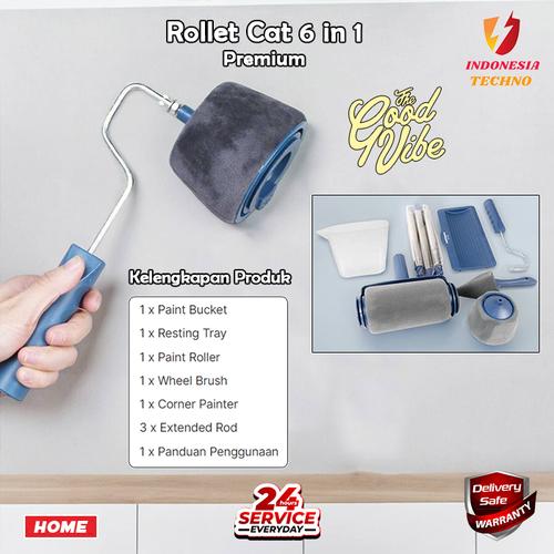 Promo Paint Roller Kuas Cat Tembok Anti Tumpah Smart Paint brush Set ...
