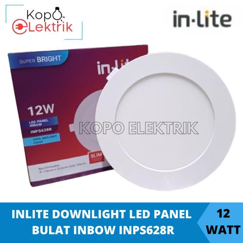 Promo (BERGARANSI 1 TAHUN) INLITE Downlight Led Panel 12 Watt BULAT 12w ...
