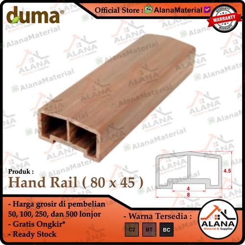 Jual WPC Duma Hand Rail ( 80 x 45 ) Tahan Air dan Panas Pegangan Tangga ...