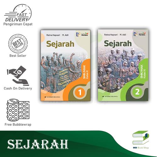 Promo BEST SELLER ORIGINAL SEJARAH SMK/MAK KELAS 10 11 12 KURIKULUM MERDEKA - ERLANGGA - KELAS ...