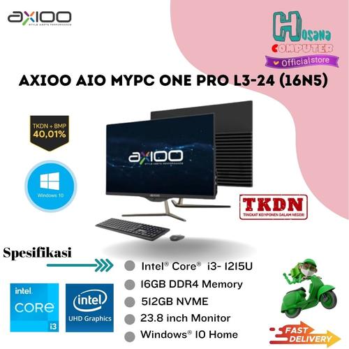 Promo Axioo AIO MyPC One Pro L3-24 (16N5) TKDN - i3 1215U 16GB 512GB ...