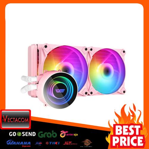 Jual CPU Cooler Aigo Darkflash DX240 V2 Pink - ARGB AIO Liquid Cooling ...