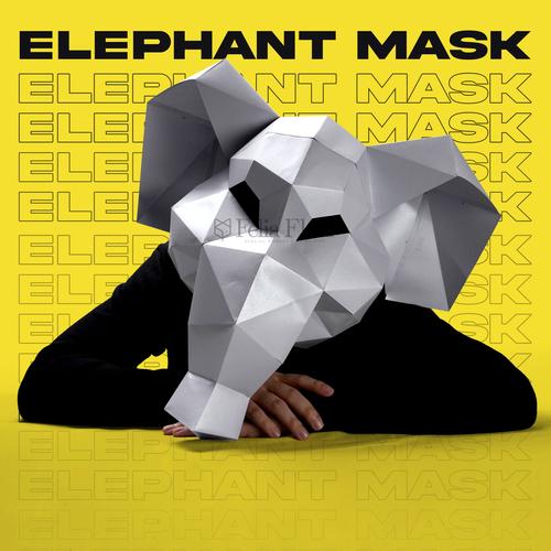 Jual Papercraft Topeng Gajah Elephant Mask Premium 3D Unik Hiasan Meja ...